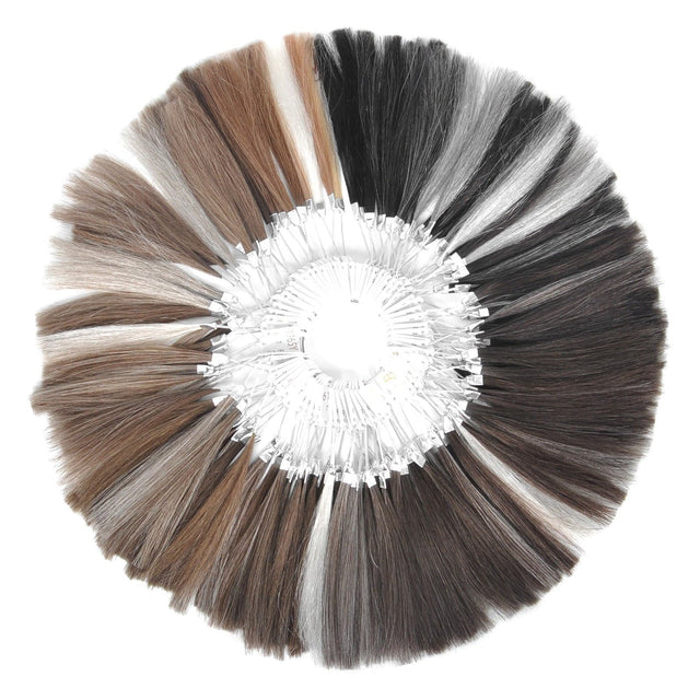 GEX Mens Toupee Hair Color Ring 63 Colors Human Hair Swatchs Samples ...
