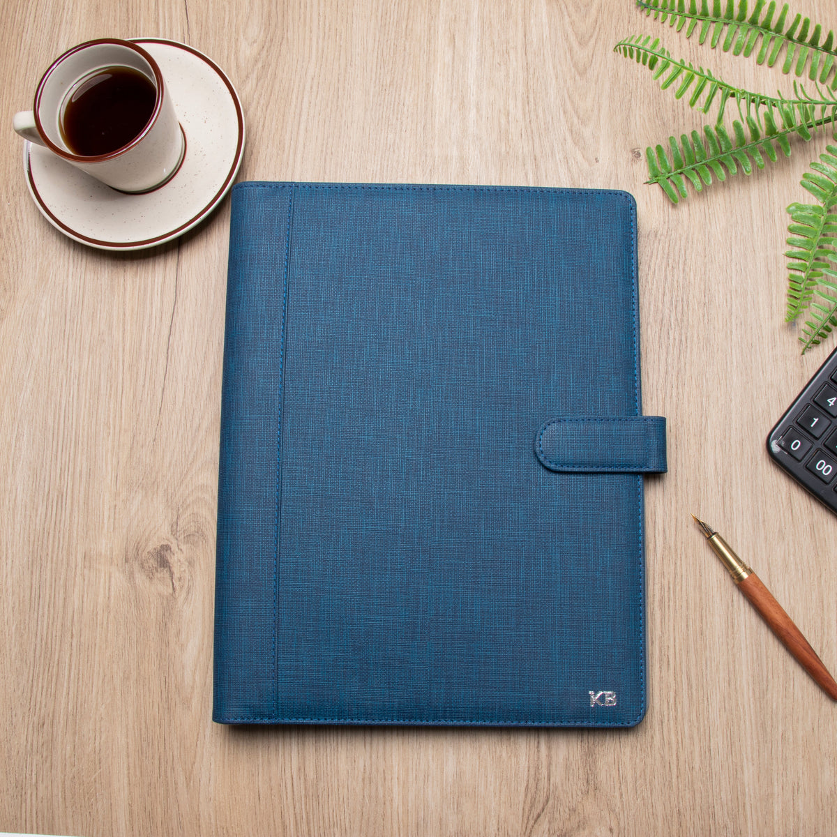 GEX Personalized Business Briefcase Vegan Leather Portfolio Notepad ...