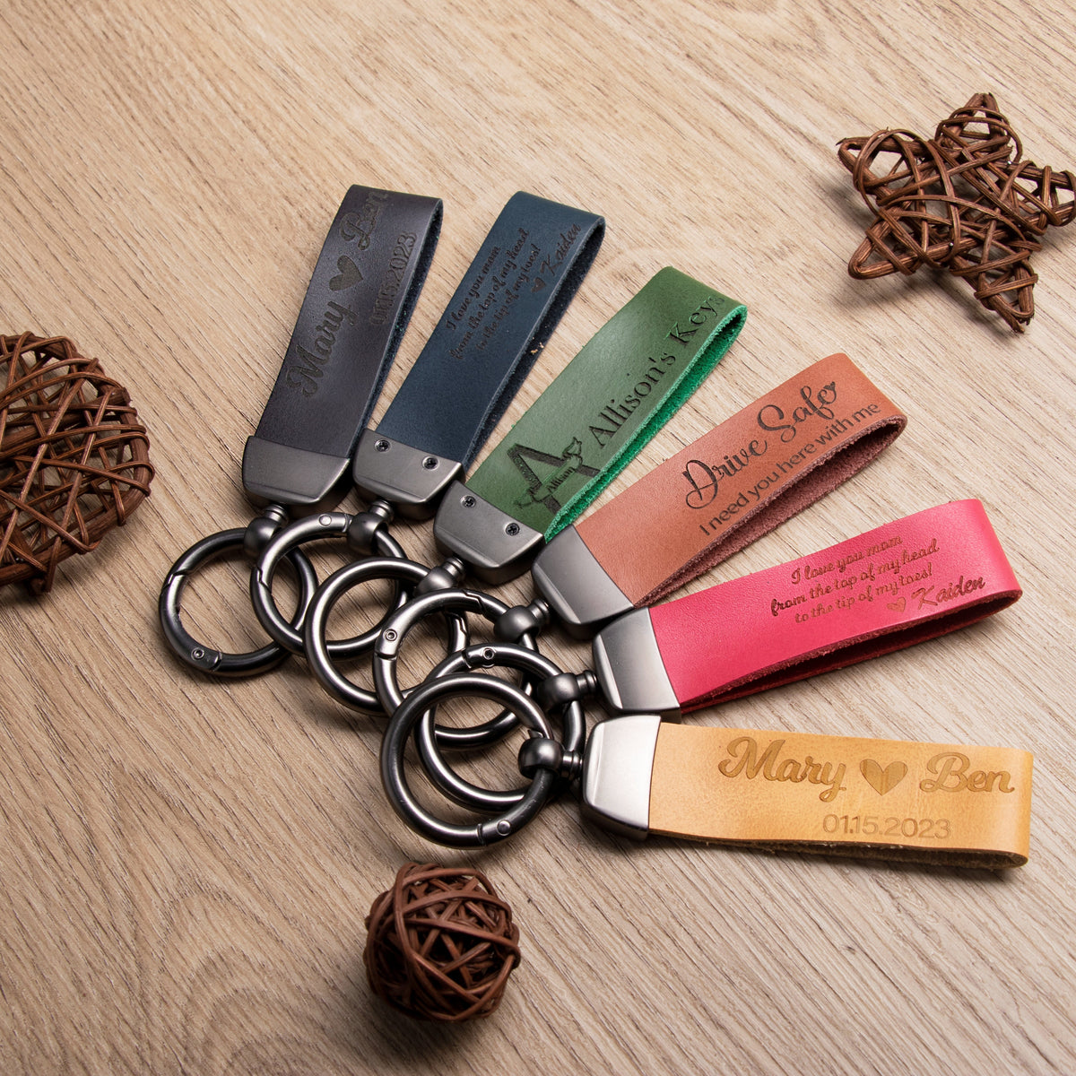 Gex Personalized Leather Keychain - Gexworldwide.com – GexWorldwide